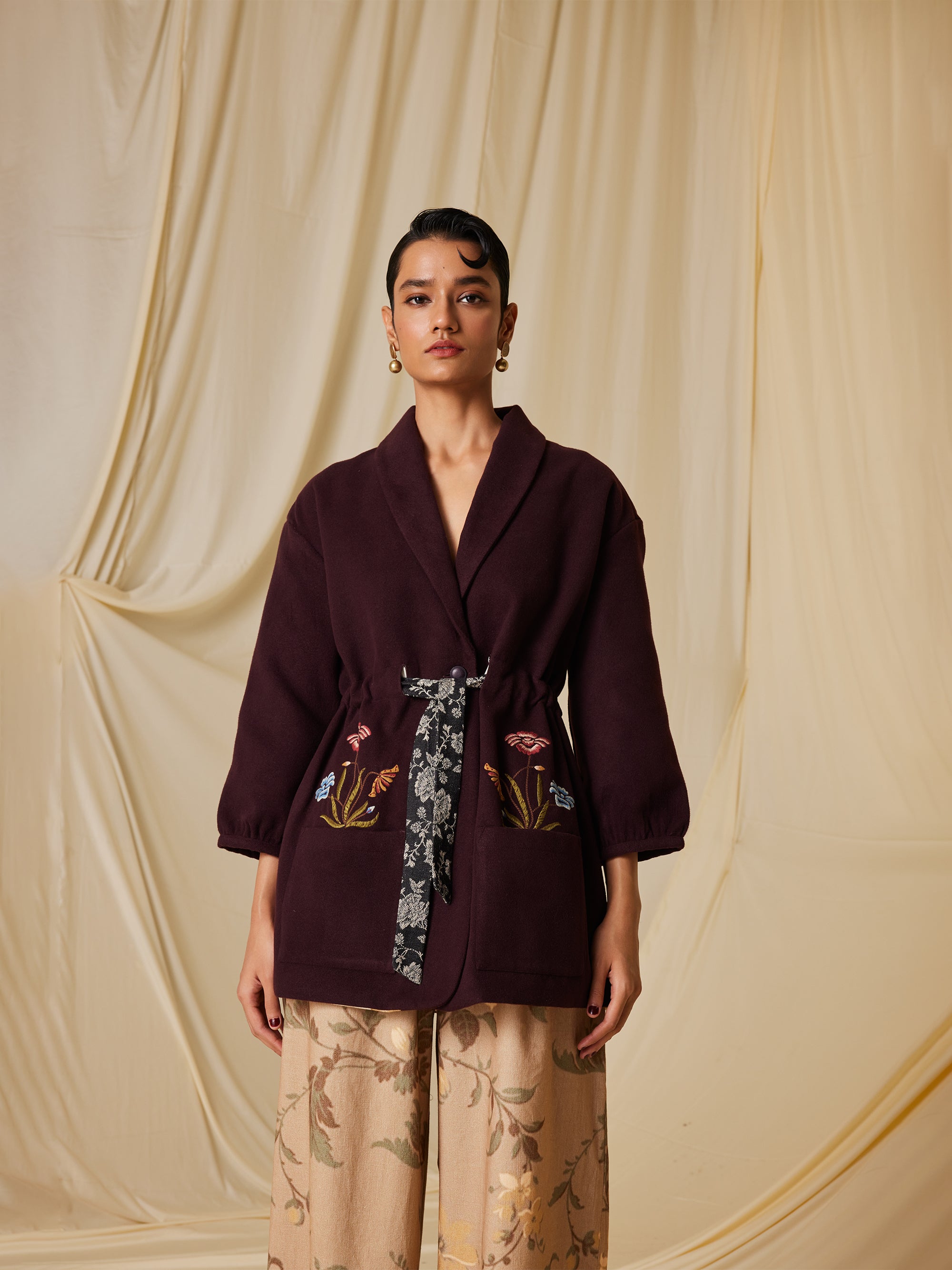 Artist Blazer | Hand Embroidered Coat For Winter – CordStudio