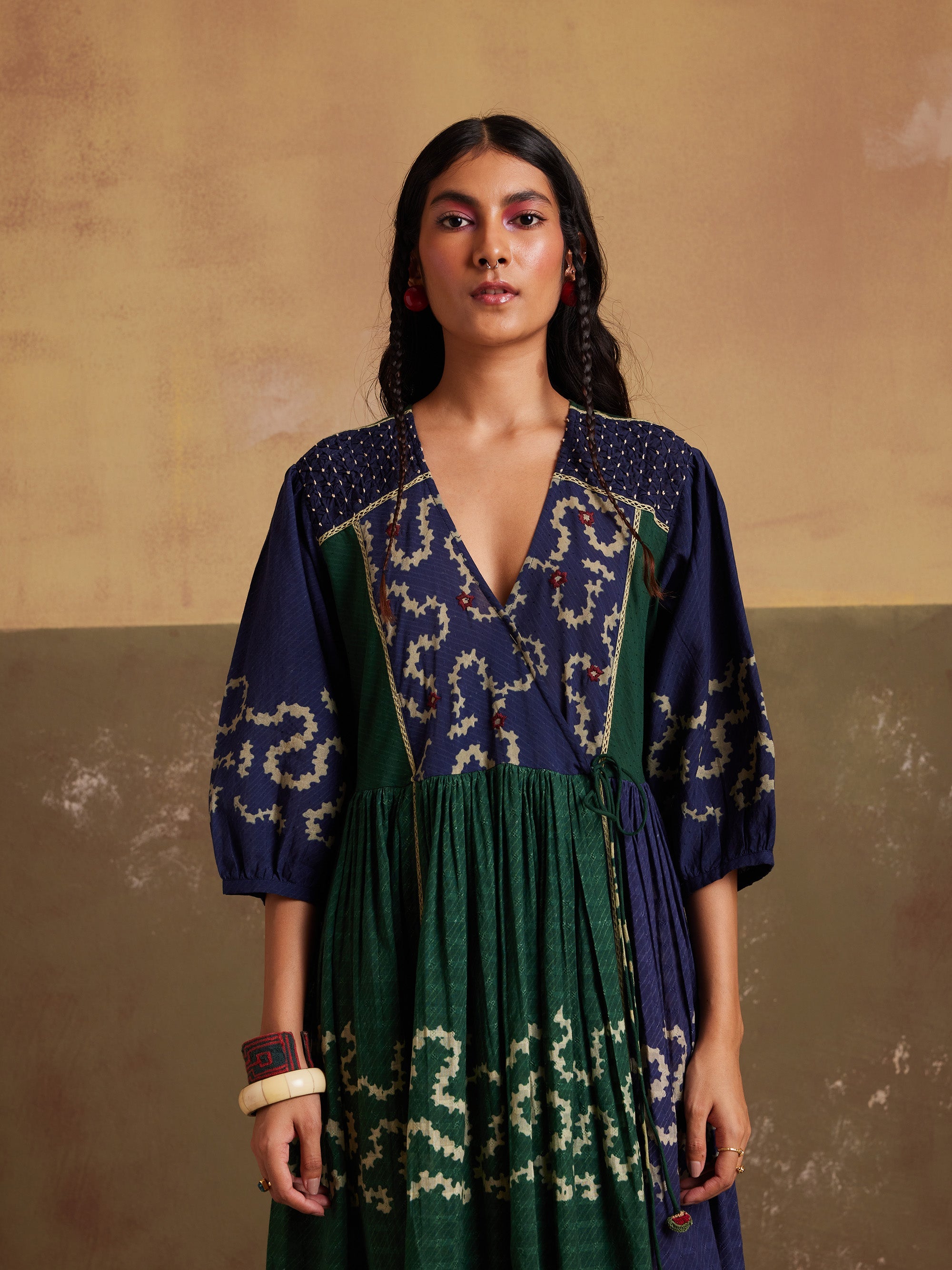 Poem Dress | Indigo Spiral Cotton Dress – CordStudio