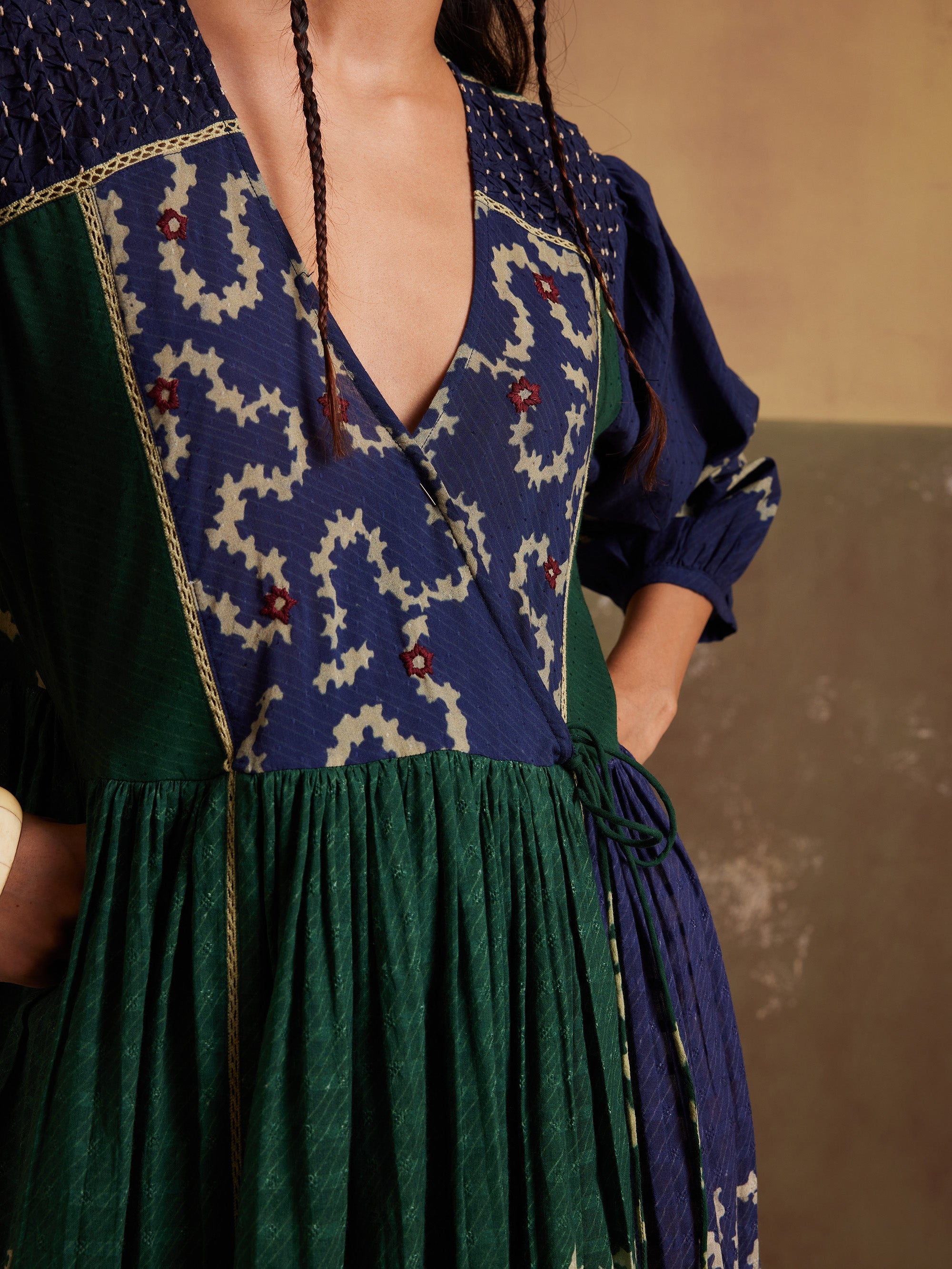 Poem Dress | Indigo Spiral Cotton Dress – CordStudio